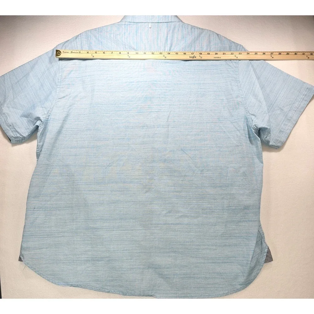 Free Planet | Shirts | Free Planet Men 4x Light Blue Slub Short Sleeve ...
